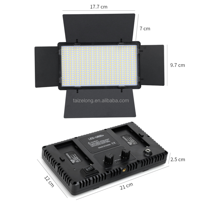 Led-600 Led Video Light Panel Bi-Color 3200-5600K Photography Lighting ...