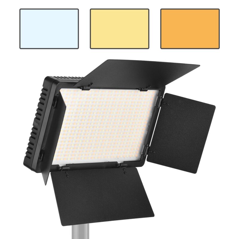 Led-600 Led Video Light Panel Bi-Color 3200-5600K Photography Lighting ...